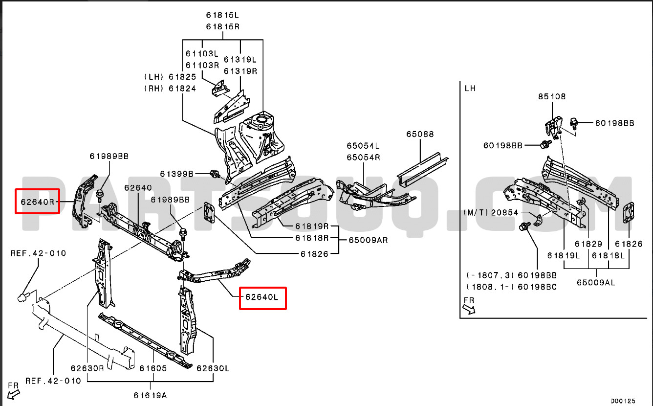Xương đỡ đèn pha mitsubishi xpander hàng xịn chính hãng, giá tốt ...